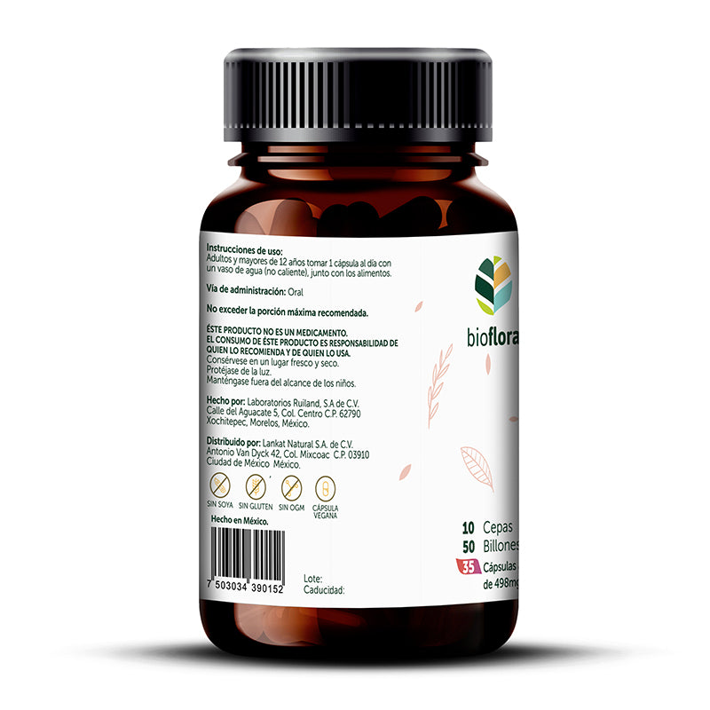 BIOFLORA / 50 BILLONES - 35 caps, 10 Cepas / 50 Billones de UFC ...